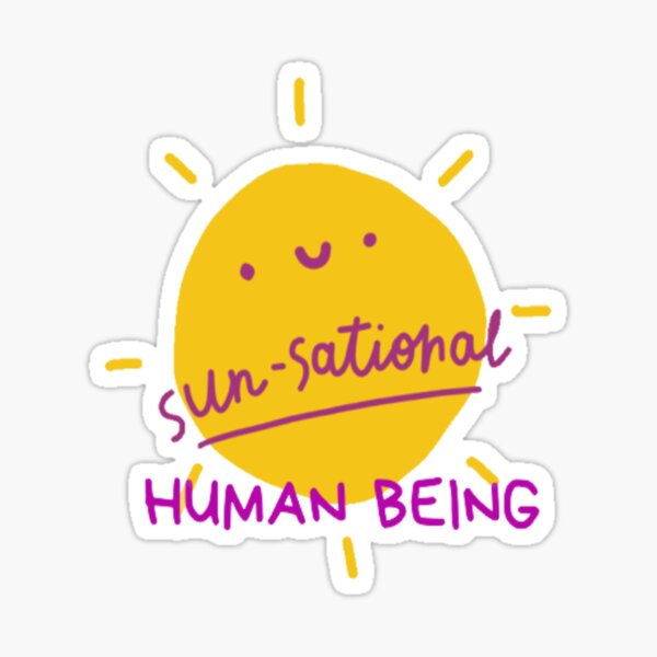 "awesome human beings" Sticker by julset | Redbubble