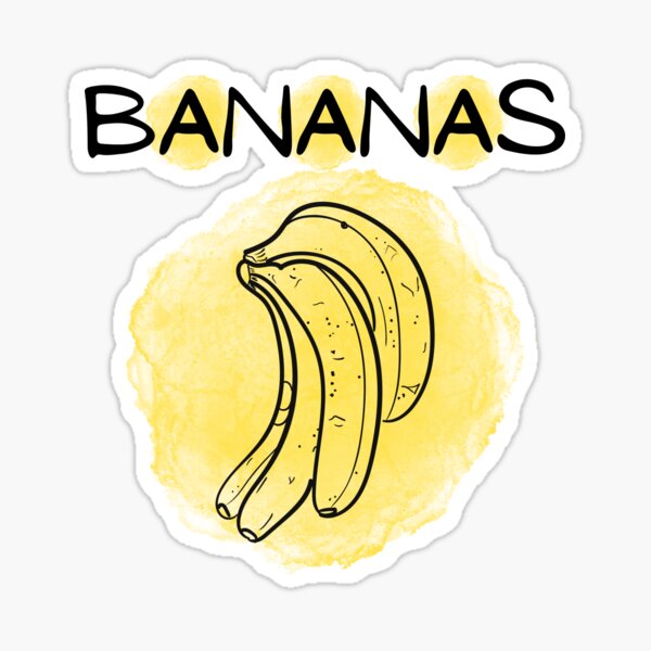 "Fun Bananas Art" Sticker by HAPPYHUGHES | Redbubble