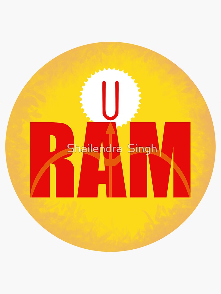 "Logo design of Ramayana character Rama " Sticker by SPSTAG | Redbubble