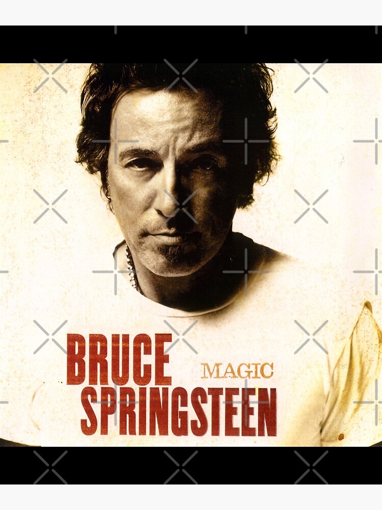 "Brúcé Spríngstéén Magic Album Cover T-Shirt Black" Poster by LFVEEMSN ...