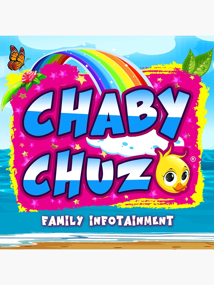 "Chaby chuzo official logo" Sticker for Sale by ChabyChuzo | Redbubble