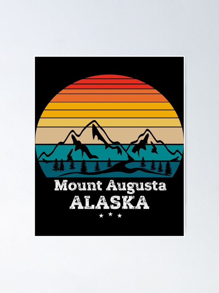 "Mount Augusta Alaska " Poster by EmseDesign | Redbubble
