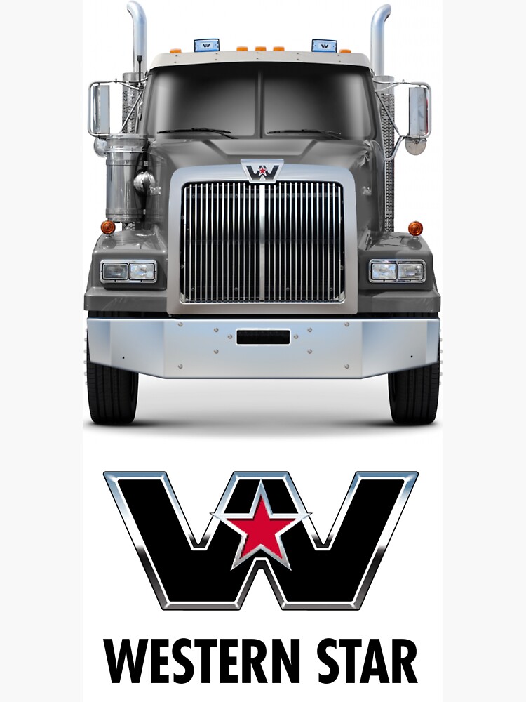 "Western Star Truck" Sticker by peteroldfield | Redbubble