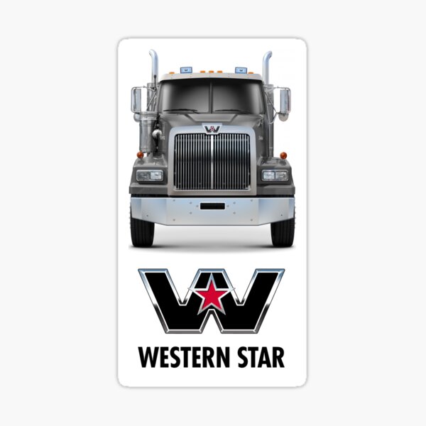 "Western Star Truck" Sticker by peteroldfield | Redbubble