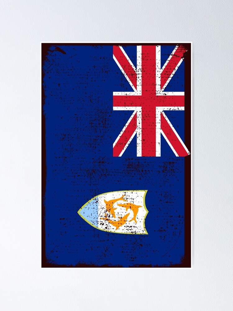 "Flag of Anguilla" Poster for Sale by StarWheels | Redbubble