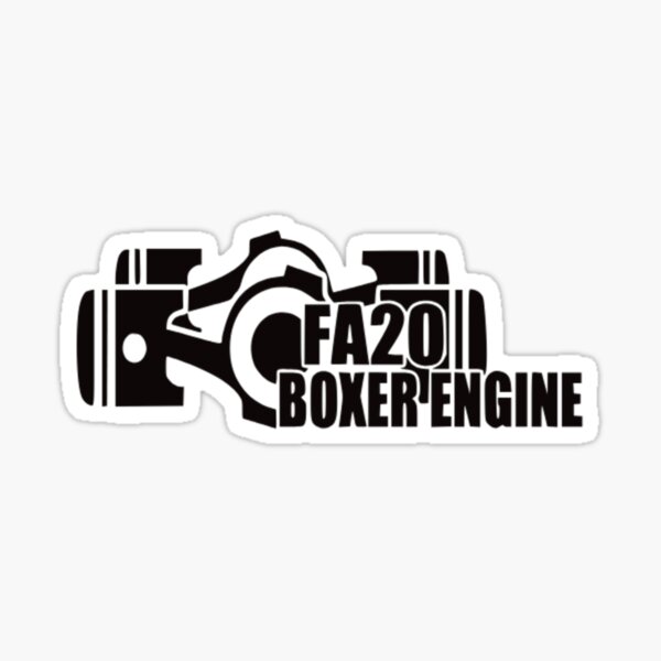 "FA20 BOXER ENGINE" Sticker by Racingdecals | Redbubble