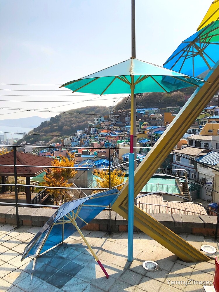 "Umbrellas in Gamcheon Culture Village - Busan South Korea Photographs ...