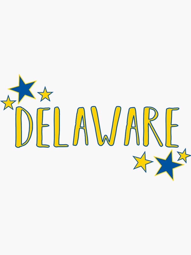 "Delaware Stars " Sticker for Sale by NurisaNaehman | Redbubble