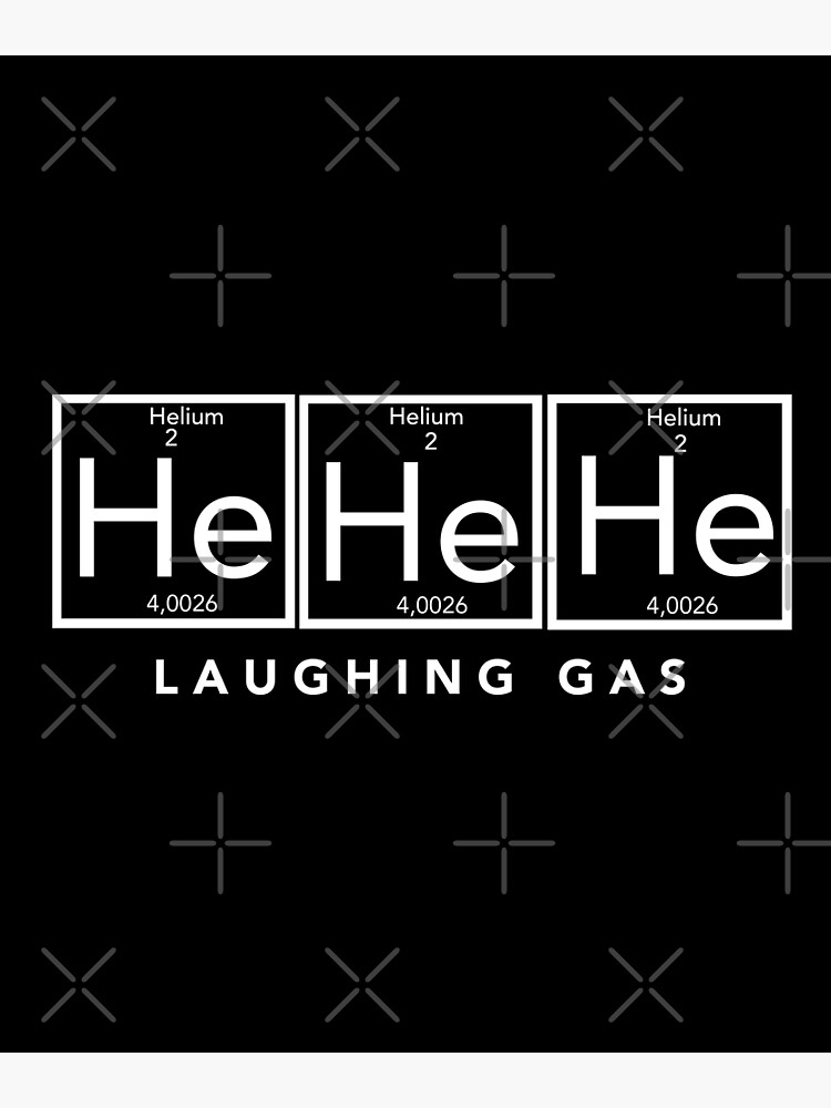 Poster « Science He He He Le tableau périodique des gaz hilarants ...
