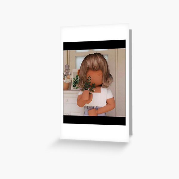 "Aesthetic Roblox Girl " Greeting Card by JSKreAZiion | Redbubble