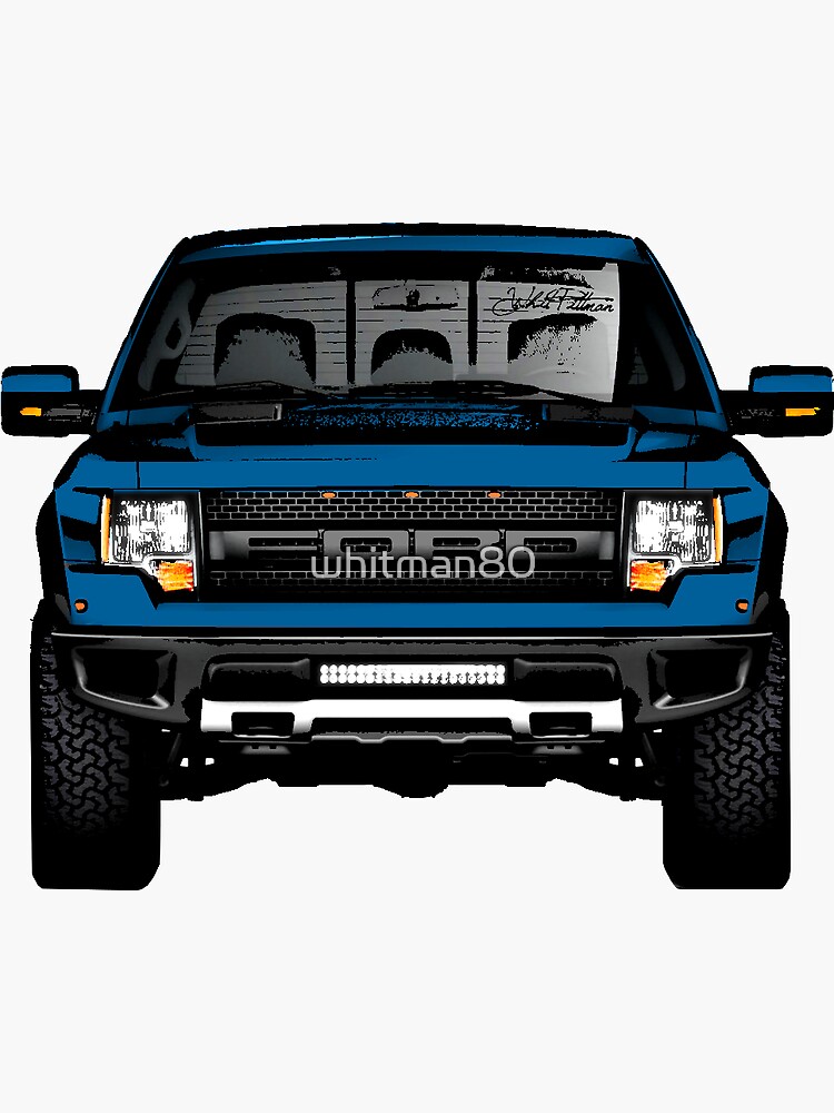 "Ford Raptor Sticker Blue" Sticker for Sale by whitman80 | Redbubble