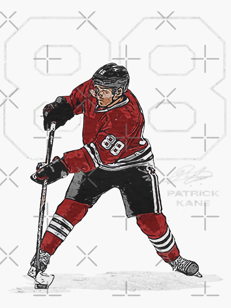 "Patrick Kane Outline" Sticker for Sale by parkerbar6O | Redbubble