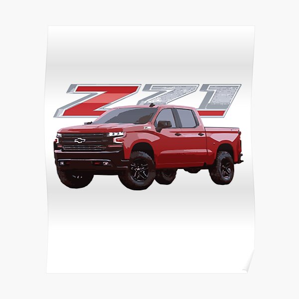 "Chevy Silverado 4x4" Poster for Sale by TriFiveChevro | Redbubble