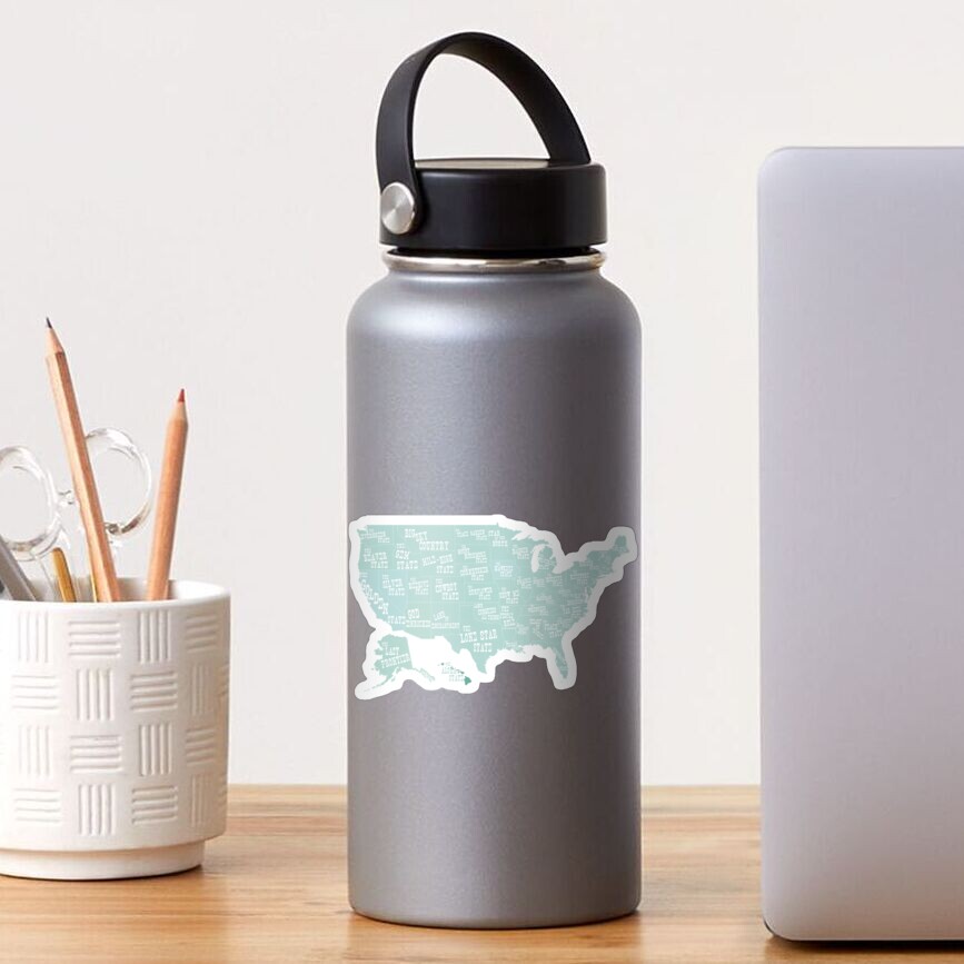 USA State Slogans Sticker By Surgedesigns Redbubble usa-state-slogans-sticker-by-surgedesigns-redbubble