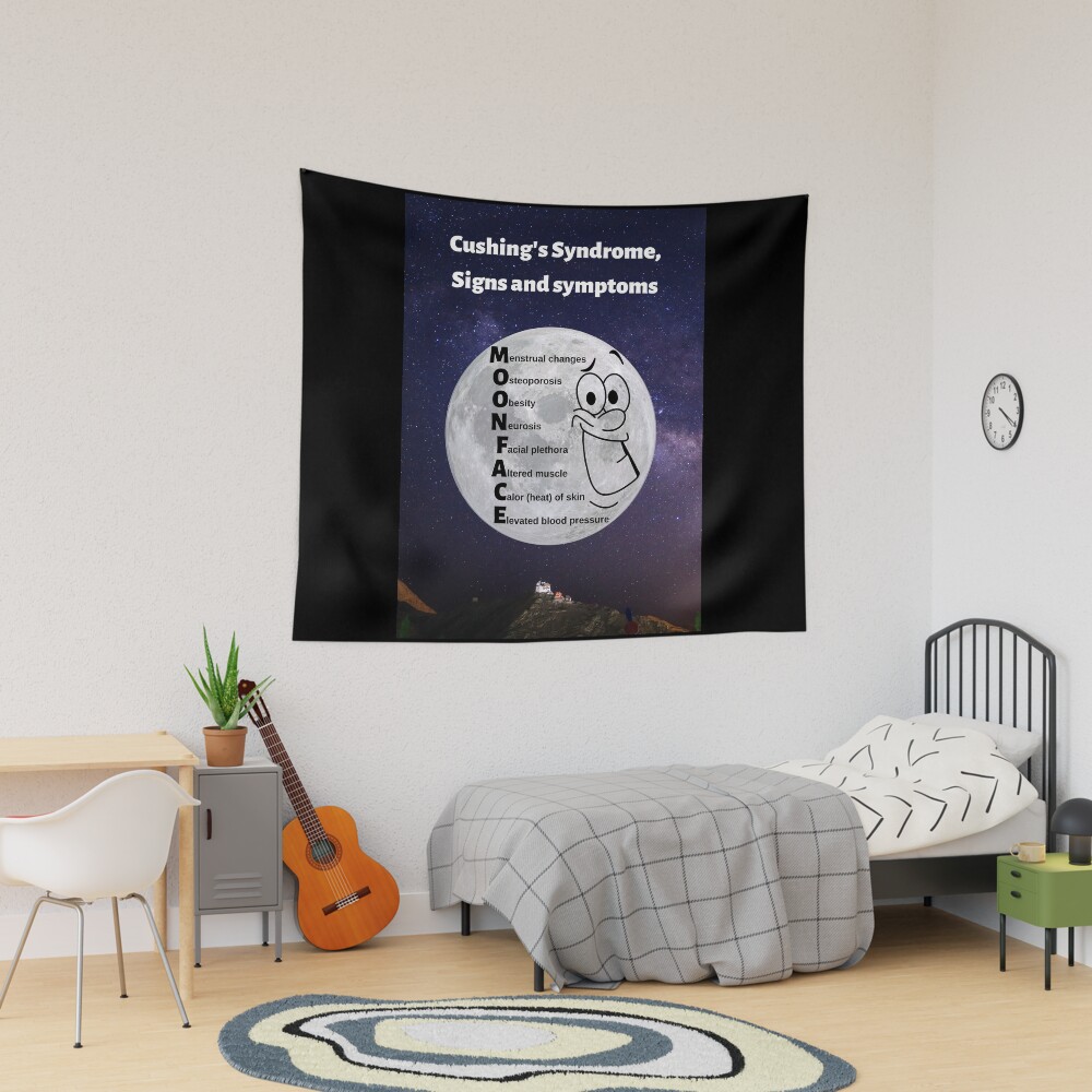 "Cushing's Syndrome, Signs and Symptoms: MOON FACE Mnemonic" Poster for ...