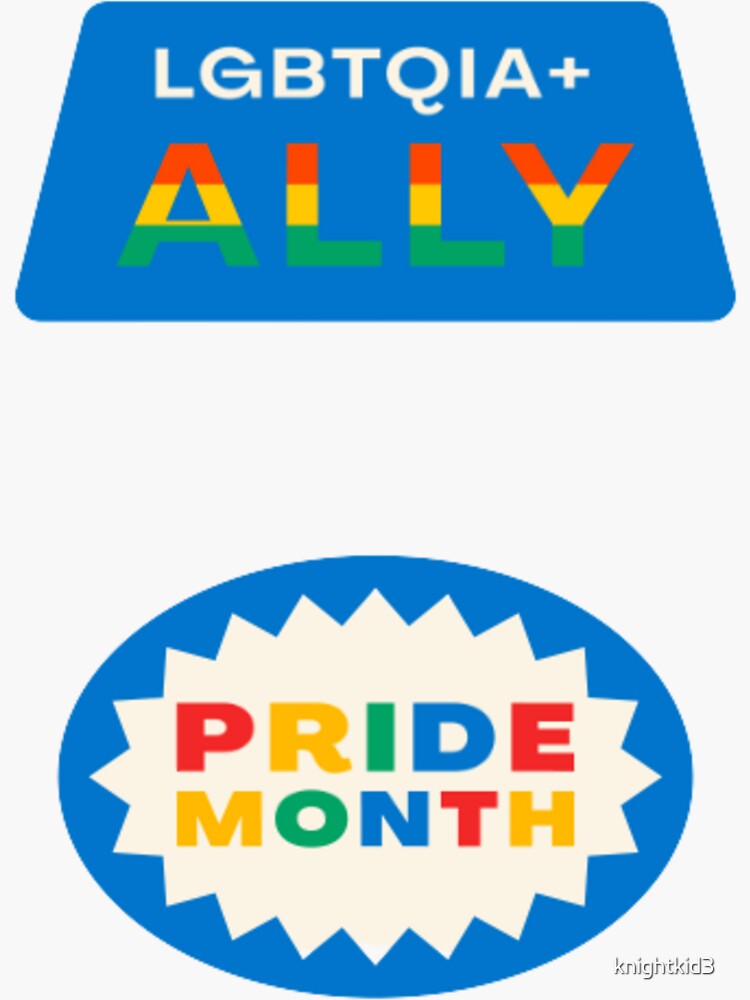 "Pride Month Ally Pack" Sticker by knightkid3 | Redbubble