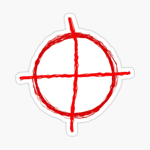 "Anarchy Style Cross" Sticker by Wzagth | Redbubble