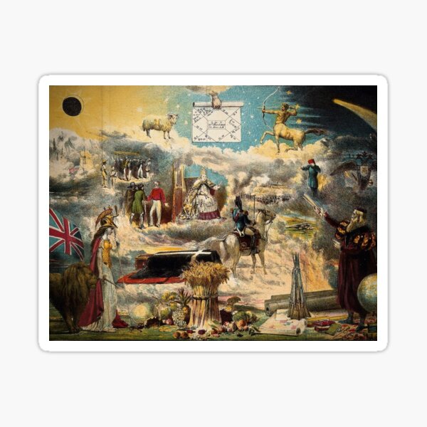 "Apocalyptic Scene: Two" Sticker by LeeHarperOswald | Redbubble