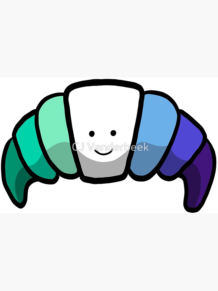 "Happy Trans-Inclusive Gay Men Pride Flag Croissant" Poster von ...