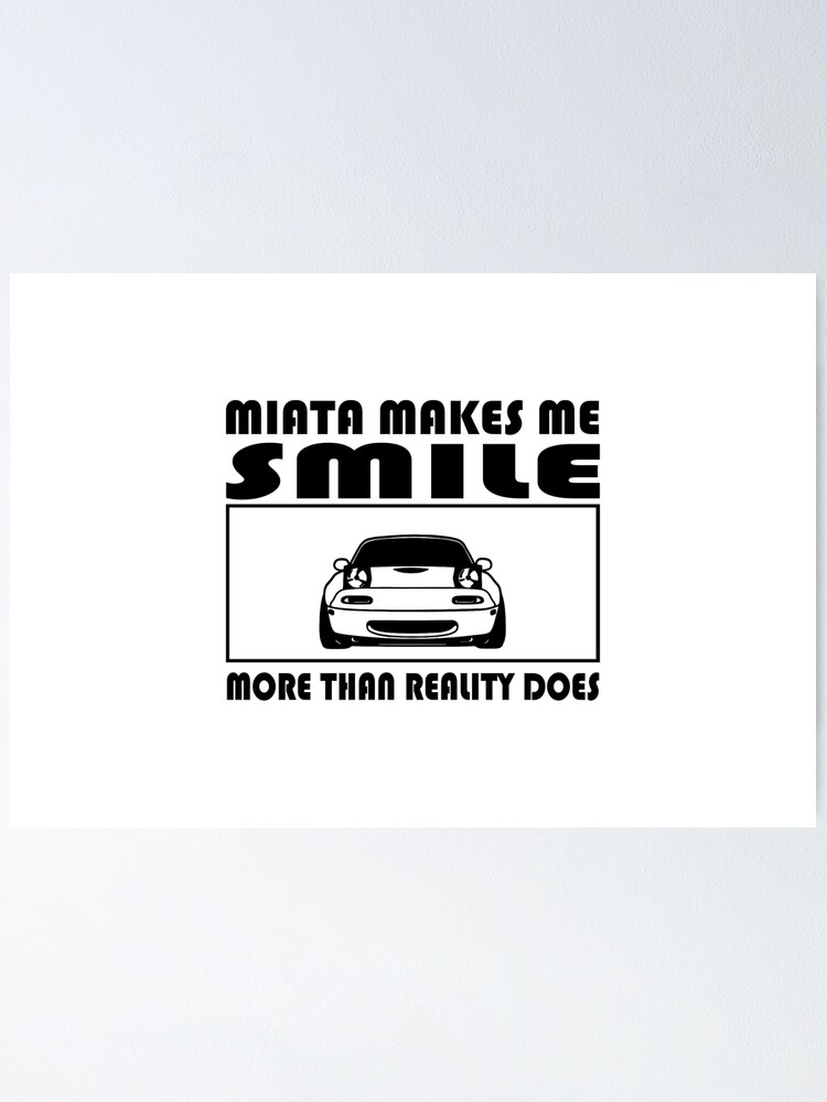 "Miata smile" Poster for Sale by NipponCreative | Redbubble