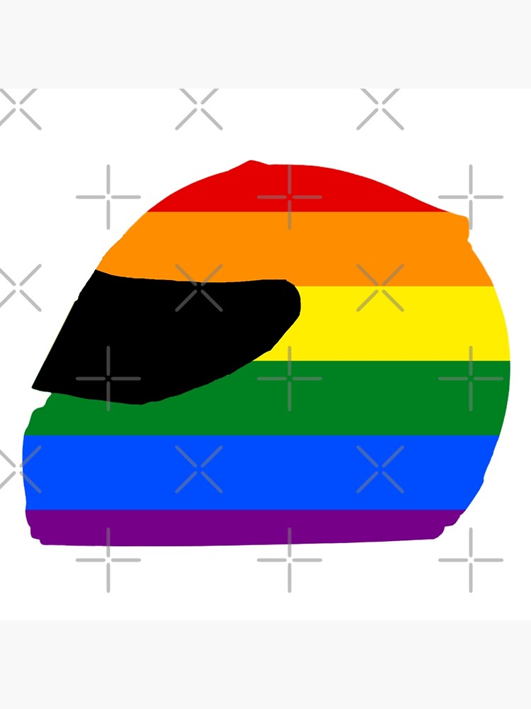 "Formula 1 LGBTQ+ Pride Helmet Design" Poster for Sale by ...