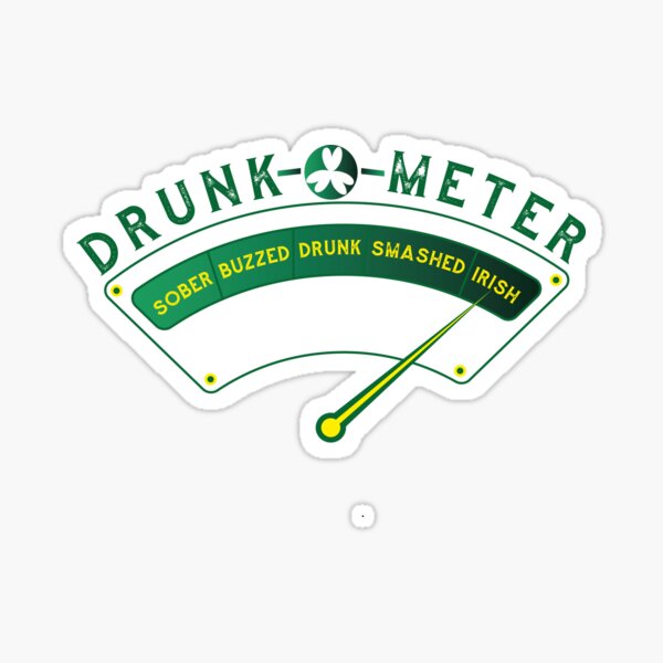"Drunk O Meter" Sticker by YouCanShopping | Redbubble