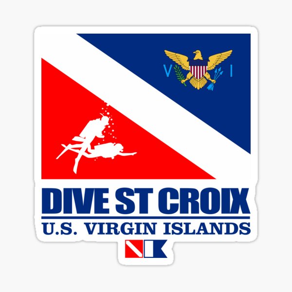 "St Croix (DF)" Sticker by curranmorgan | Redbubble