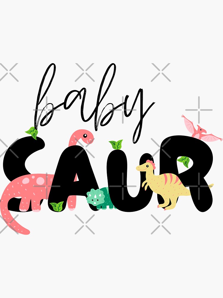 "Super Adorable Babysaur Kiddo" Sticker by BrittneysVibe | Redbubble