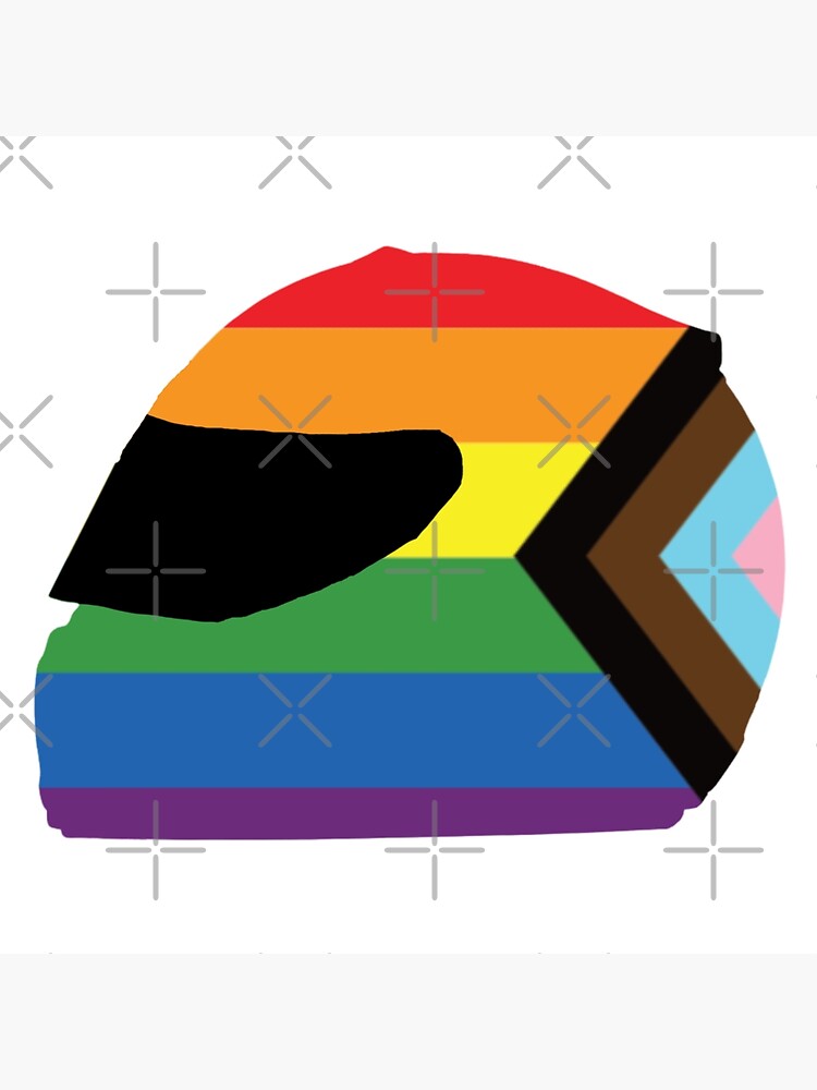 "Formula 1 LGBTQ+ Pride Progress Helmet Design" Poster for Sale by ...