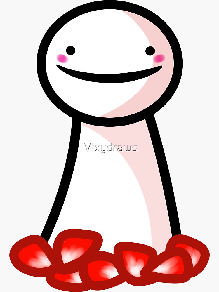 "Dream blob with flower petals" Sticker by Vixydraws | Redbubble