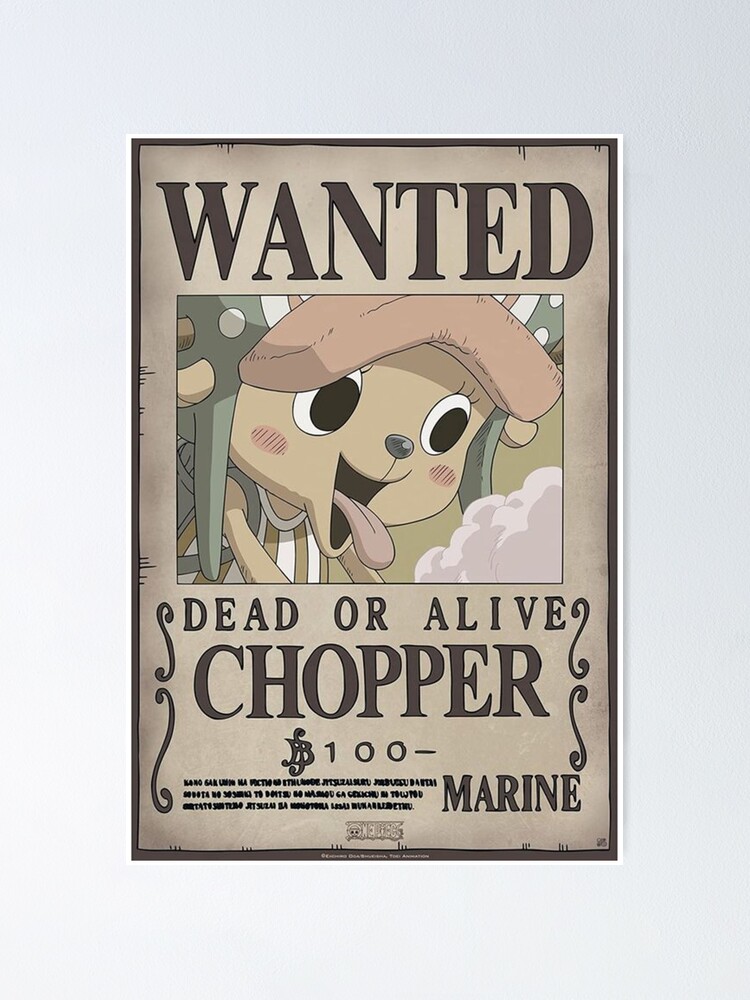 "Chopper wanted bounty" Poster by Otaku-Shopping | Redbubble