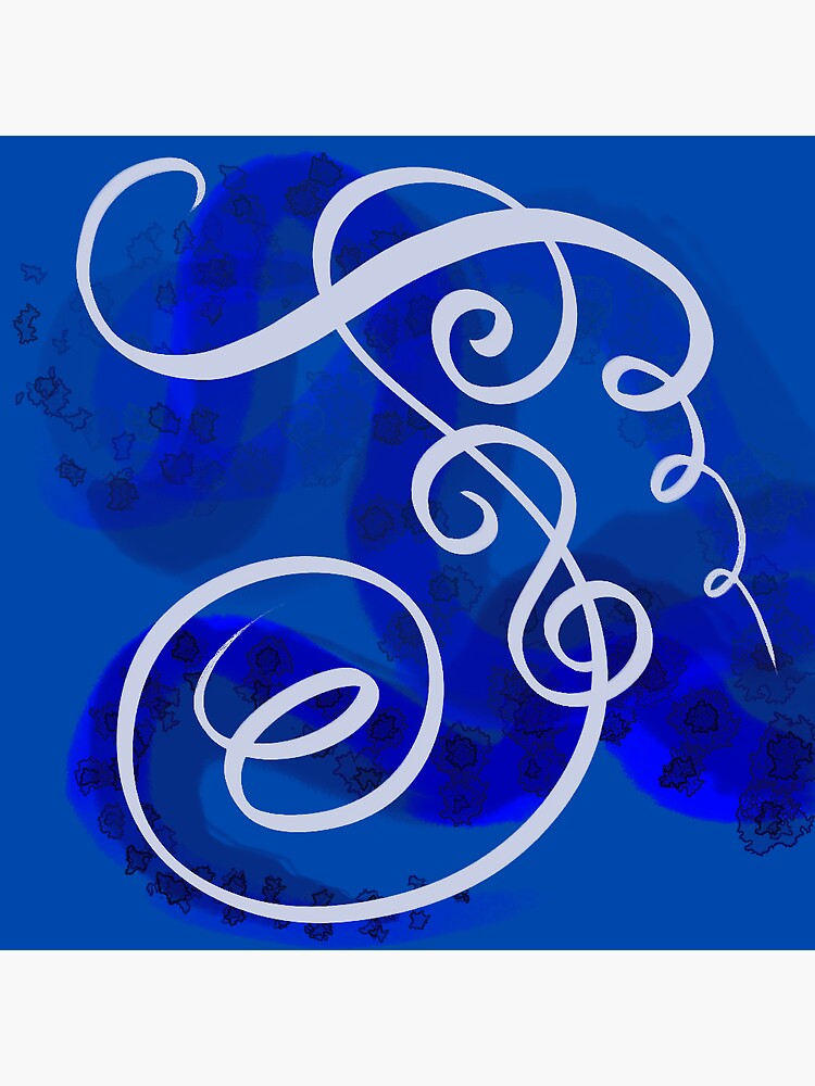 "Water Sigil "J"" Sticker by ave-liyliyth | Redbubble