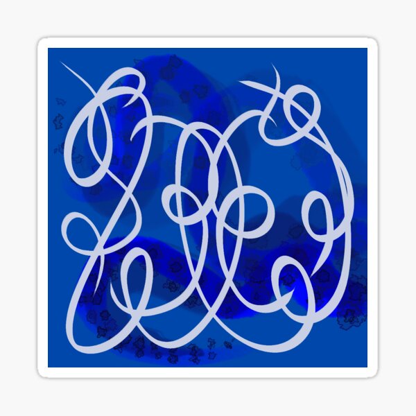 "Water Sigil "W"" Sticker by ave-liyliyth | Redbubble