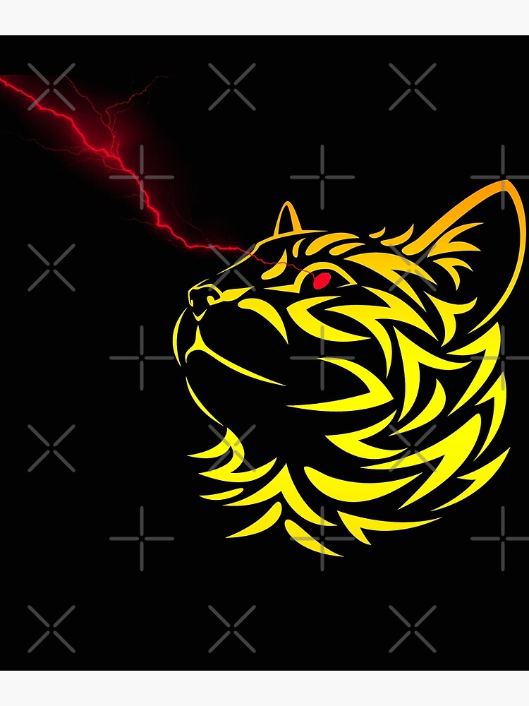 "Cat Lightning" Poster for Sale by Ngadishop | Redbubble