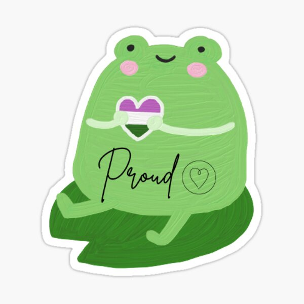 "Proud Frog: Gender Queer Pride FLag" Sticker by Lilac225769 | Redbubble
