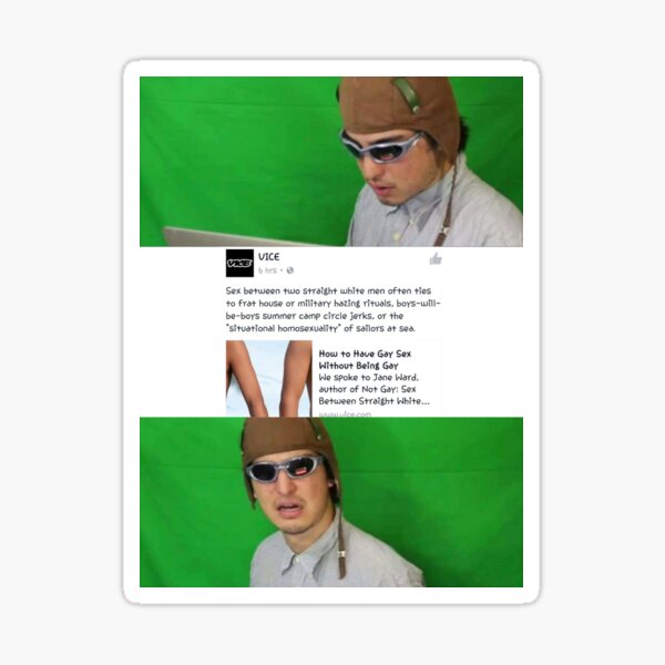 "Filthy Frank React" Sticker for Sale by PenstareOutlet | Redbubble