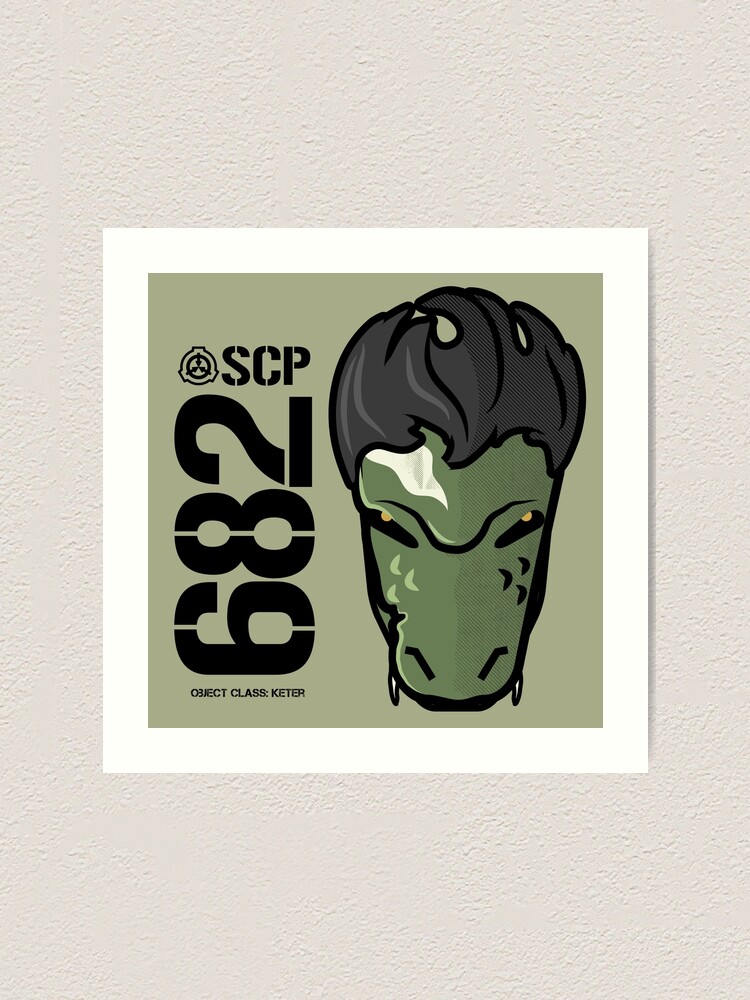 "SCP-682 Hard to Destroy Reptile SCP Foundation" Art Print for Sale by ...