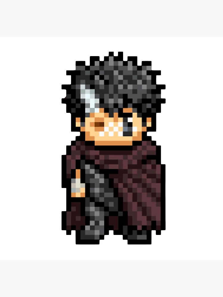 Lámina fotográfica «Pixel Man con una gran espada de Anime» de animead ...