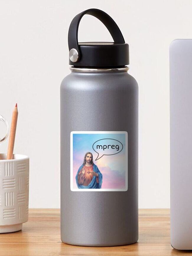 "mpreg jesus" Sticker for Sale by cherrydanny | Redbubble
