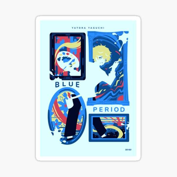"Blue Period" Sticker for Sale by SnipSnipArt | Redbubble