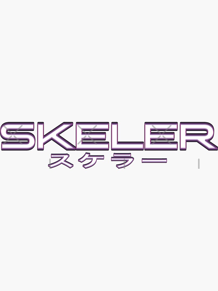"SKELER スケラー" Sticker by JuicySchinken | Redbubble