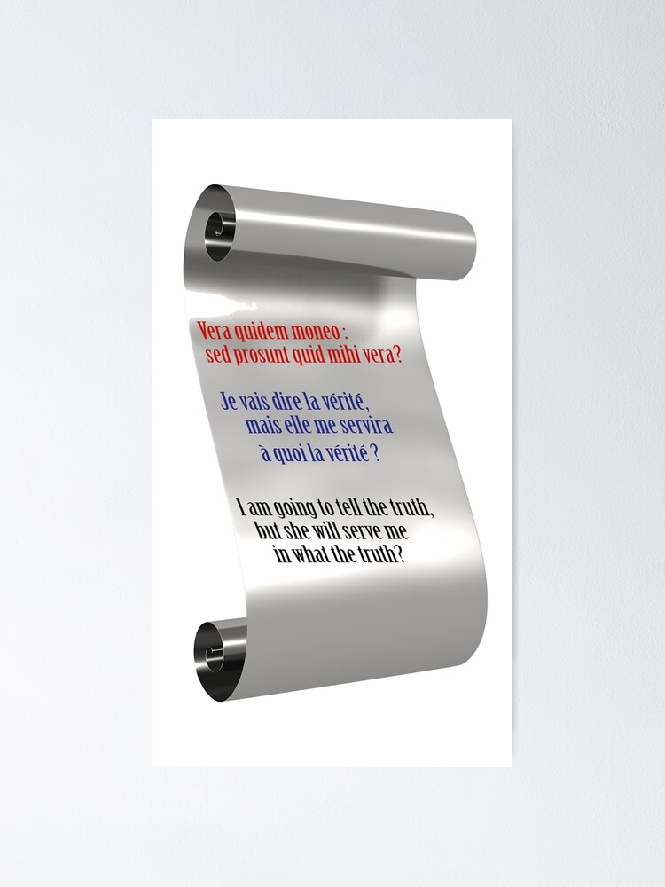 "Veritas" Poster by krzis-Lorent | Redbubble