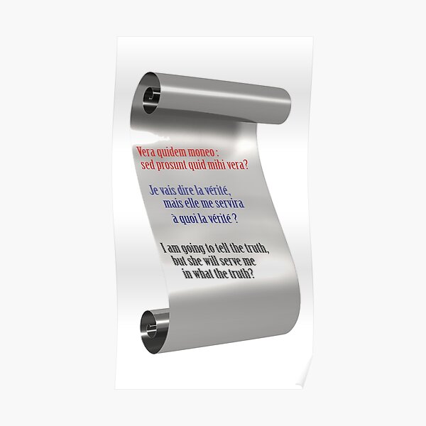 "Veritas" Poster by krzis-Lorent | Redbubble