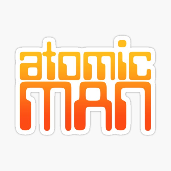 "Action Man - ATOMIC MAN" Sticker for Sale by CellularSong | Redbubble