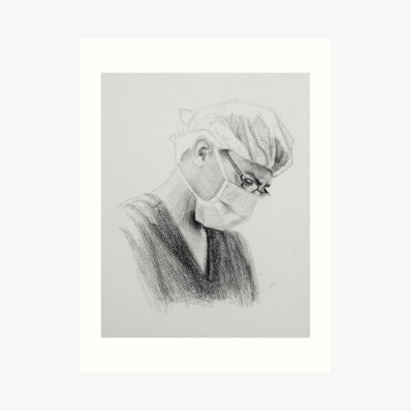 "Anesthetist - Drawing by Adelaide Artist Avril Thomas - South ...