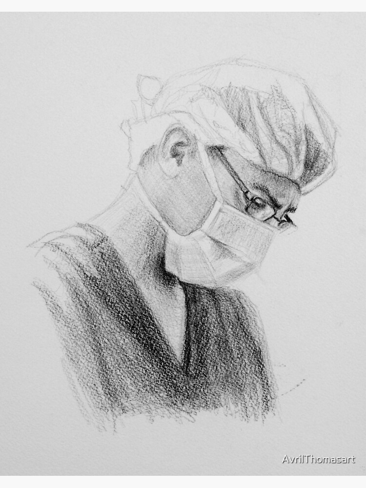 "Anesthetist - Drawing by Adelaide Artist Avril Thomas - South ...