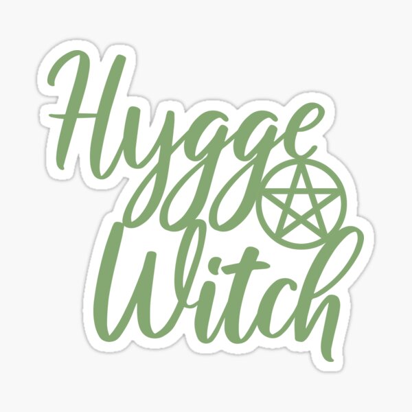 "Hygge Witch" Sticker by thepixelgarden | Redbubble