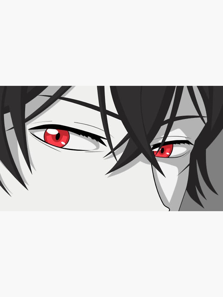 "Red eyes" Sticker by Gal1cc | Redbubble