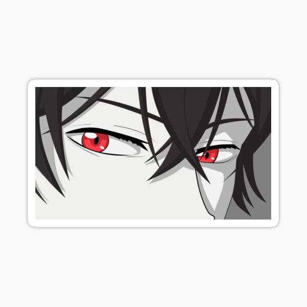 "Red eyes" Sticker by Gal1cc | Redbubble