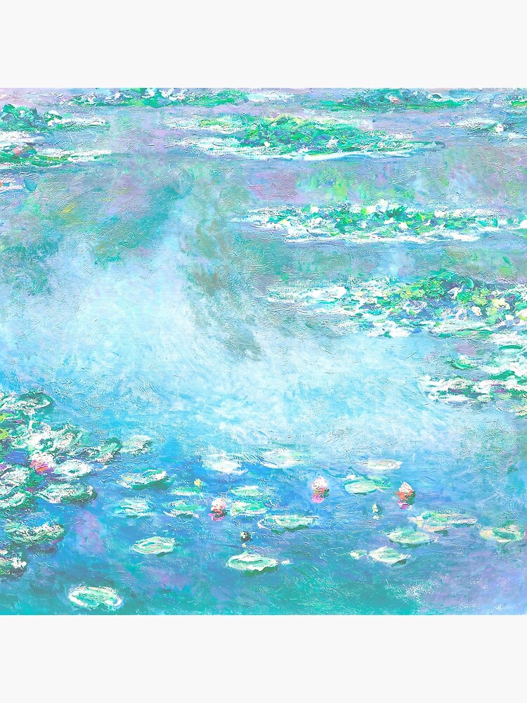 "Claud Monet Aqua Water Lilies French Impressionist Painting" Poster ...